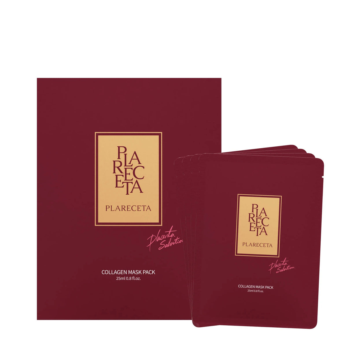 PLARECETA Collagen Mask 胎盤膠原蛋白面膜 4pcs 一盒4片 – C&F Beauty